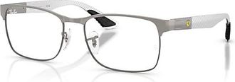 Ray-Ban Rb8425m Optics Scuderia Ferrari Collection Matt Gunmetal Fassung Klar Glas Polarisiert 53-17