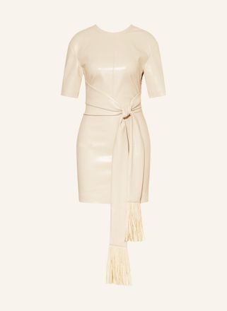 Nanushka Kleid Maryl In Lederoptik beige