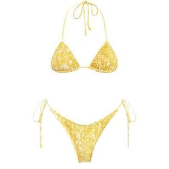 Generic Ensemble de bikini 2 pi&egrave;ces push-up pour femme - Dos nu - Taille haute - Maillot de bain 2 pi&egrave;ces dos nu - V&ecirc;tement de plage pour femme, J, S