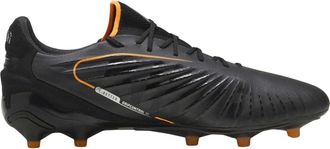 Puma King Ultimate Fu&szlig;ballschuhe mit festem Boden f&uuml;r Herren (Schwarz/Silber)