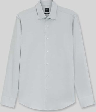 HUGO BOSS Regular Fit Businesshemd aus Baumwoll-Mix