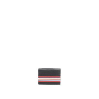 Ines De La Fressange Femme, Accessoires, Noir, Taille: ONE Size Porte-cartes double Le Parisien en cuir noir
