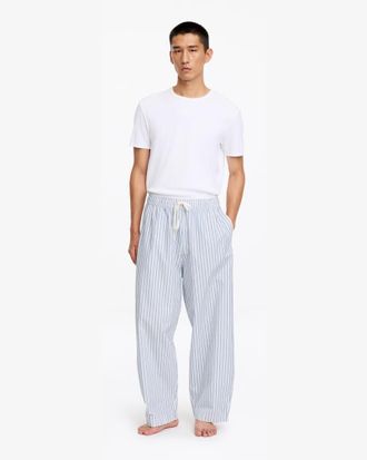 Arket Gestreifte Pyjamahose -Blau