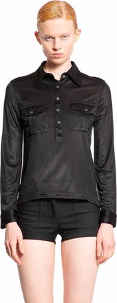 Tom Ford WOMAN BLACK T-SHIRTS & TANK TOPS