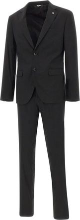 Manuel Ritz Homme, Costumes, Noir, Taille: M Costume crois&eacute;