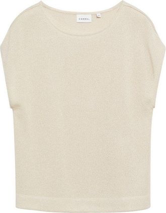 Comma Sweatshirt Sweatshirt T-Shirt in Feinstrickoptik