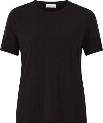 Rich & Royal Damen T-Shirt mit Lyocell und gerippten B&uuml;ndchen Slim Fit