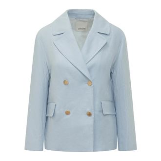 Max Mara Avenue Double-Breasted Blazer - - Jackets - Damen - Blau - S