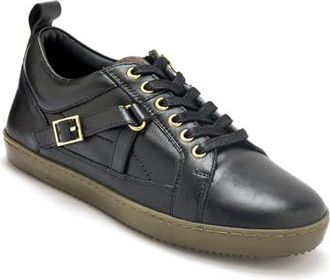 Pediconfort Sneakers Basses zipp&eacute;s avec Lacets - Femme - Taille : 37 - Couleur : Noir