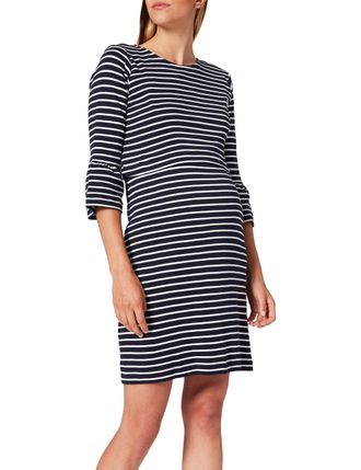 Esprit Damen Dress Nursing 3/4 sl yd Kleid, Mehrfarbig (Night Blue 486), 44 (Herstellergr&ouml;&szlig;e: XXL)