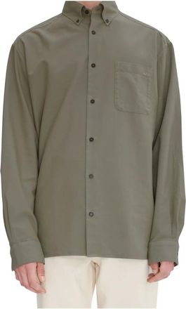 A.P.C. A.p.c., Homme, Chemises, Vert, Taille: L Mateo Logo Shirt