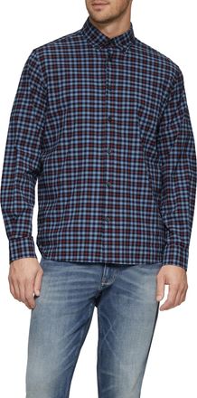 s.Oliver Regular Fit: Kariertes Hemd mit Button-Down-Kragen