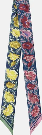 Valentino Foulard en serg&eacute; de soie imprim&eacute;