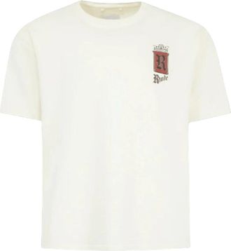 Rhude Homme, Tops, Blanc, Taille: L T-Chemises