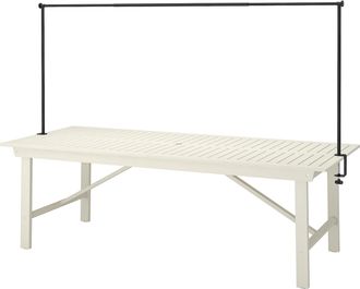IKEA BONDHOLMEN / HELGEÖ Tisch mit Dekostange