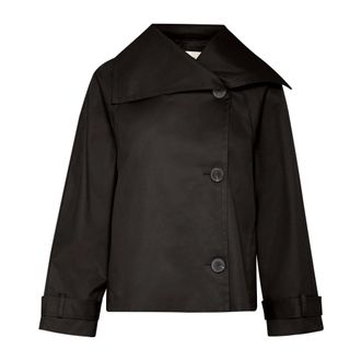 Inwear Femme, Vestes, Noir, Taille: 46 FR Manteau Court &agrave; Col Large
