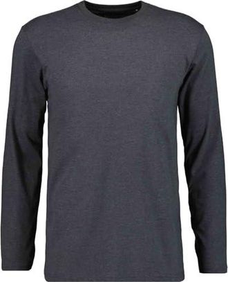 Ragman T-shirt à manches longues et col rond pour homme, Anthracite 019, XXL