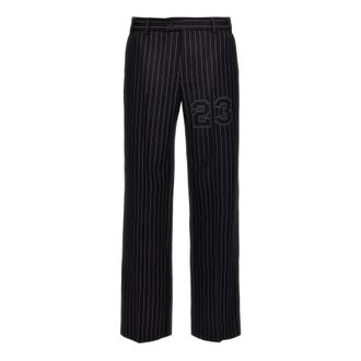 Off-white 23 Pinstripes Pants - - Trousers - Herren - Schwarzk - M