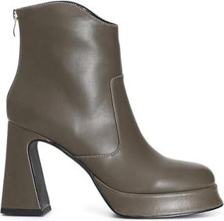Caf&egrave;noir Bottines Pour Femmes En Similicuir Avec Fermeture &Eacute;clair, Pour Femme, Couleur Marron, Taille 37