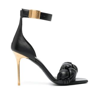 Balmain Schwarze Geflochtene High Heel Pumps - - Shoes - Damen - Schwarzk - 36 EU