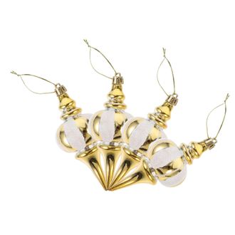 Aboofan 4st&uuml;cke Weihnachtsbaum Ornamente Handgemalte K&uuml;rbis Pendel F&uuml;r Festliche Dekoration Zubeh&ouml;r F&uuml;r Weihnachten Neujahr Und Partys Langlebig Und Robust