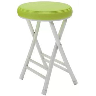 Generic Gepolsterter Klapphocker - Stapelbarer, tragbarer runder Barstuhl, 150 kg Tragkraft, ideal f&uuml;r Zuhause, K&uuml;che, Esszimmer, Fr&uuml;hst&uuml;ck, 50 cm/20 Zoll