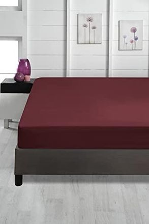 Abakuhaus Drap-Housse en Microfibre, Drap de lit &eacute;lastique de Couleur Unie en Microfibre 100% Super Douce Literie &eacute;cologique avec Poche Profonde Accent pour la 