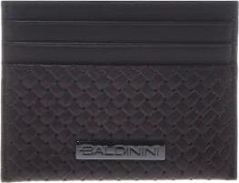 Baldinini Homme, Accessoires, Brun, Taille: ONE Size Porte-cartes en cuir &agrave; imprim&eacute; tiss&eacute;