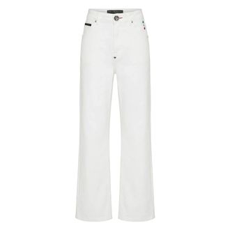 Philipp Plein Straight Fit Jeans Basic - - Jeans - Damen - Wei&szlig; - W31