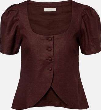 Faithfull The Brand Top Emma aus Leinen