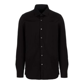 Barba Poplin Shirt - - Shirts - Herren - Schwarzk - M