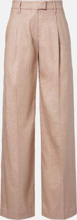 Brunello Cucinelli Weite Hose aus einem Leinengemisch
