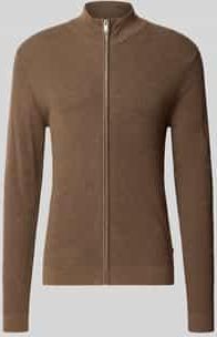 Matinique Slim Fit Strickjacke aus Baumwoll-Mix Modell lagoon
