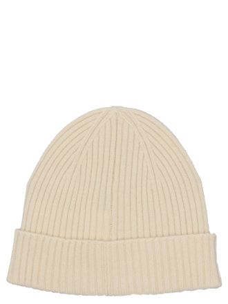 Brioni Cashmere Fishermans Rib Beanie - Cream