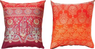 Bassetti Kissenbezug Gran Paradiso Feinsatin rot Größe 80x80 cm