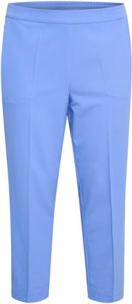 Kaffe Curve Kaffe Curve Damen Plus-Size Womens Trousers Cropped Length Elasticated Waist Pockets Hose, Ultramarine