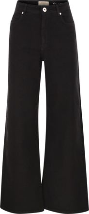 Max Mara Weekend Maxmara Wkdmedina - Pantalon large en coutil de coton