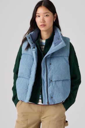 Levi's Tate Bubble Vest - Damen - Mittlere Waschung / Mittlere Waschung