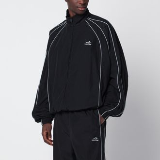 Balenciaga Black zip-up sweatshirt in cotton blend