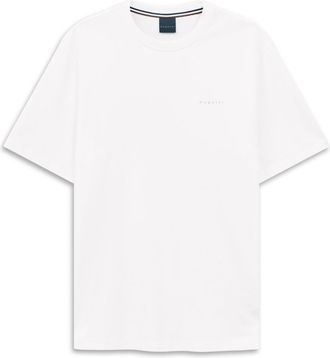 Bugatti Rundhals-Shirt Bugatti weiss