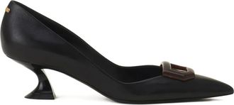 Lanvin Buckle detail pointed pumps - Schwarz