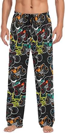 Generic Pantalon de pyjama pour homme avec poches, multicolore 04, M
