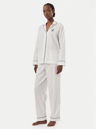 Lauren Ralph Lauren Pyjama ILN92545 Wei&szlig; Regular Fit