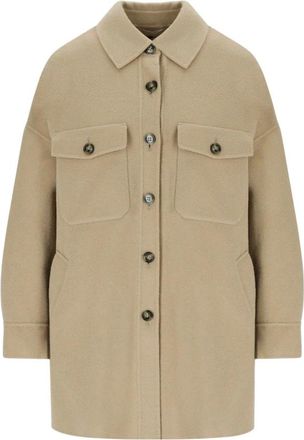 Max Mara Manteau Laser - Femme - Vestes - Beige - Taille: 36 FR