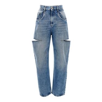 Maison Margiela Femme, Jeans, Bleu, Taille: 36 FR Denim Jeans With Slash Details