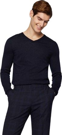 HUGO BOSS Pullover f&uuml;r Herren, Jerseyware, Formell, Regul&auml;r (Dunkelblau)