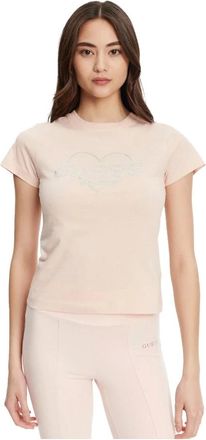 Guess Femme, Tops, Rose, Taille: 42 FR T-Shirt