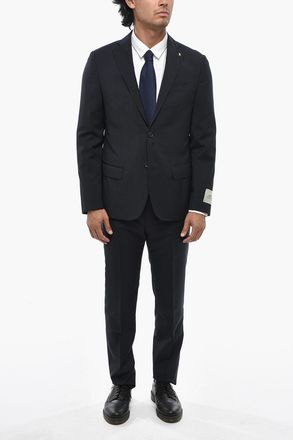Corneliani CC COLLECTION Anzug Aus Schurwolle Mit Klassischem Revers Und Pattentaschen Corneliani