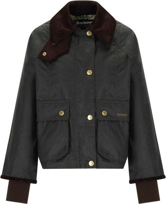 Barbour VESTE CROP BEADNELL WAX VERTE BARBOUR