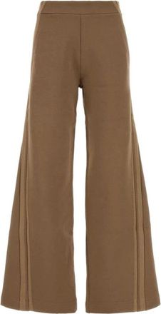 Max Mara Femme, Pantalons, Brun, Taille: 42 FR Wide Leg Pants
